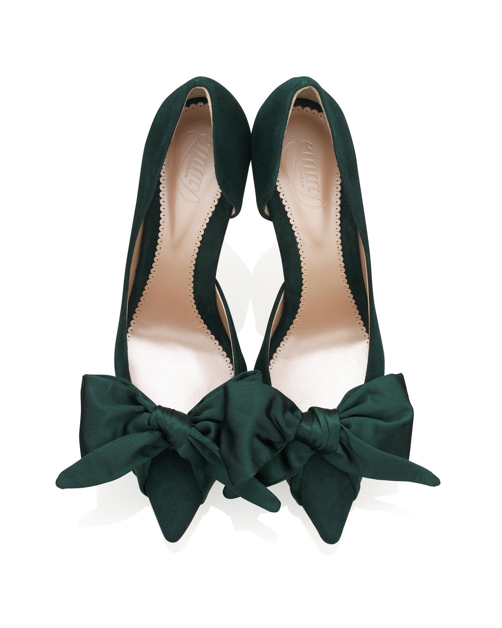 Florence Greenery Suede High Heel | Emmy London