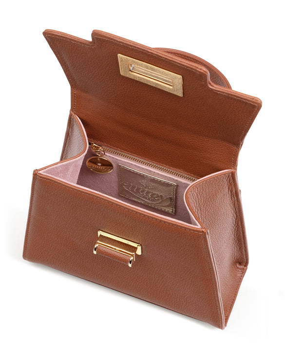 Mabel Tan Leather Bag | Emmy London