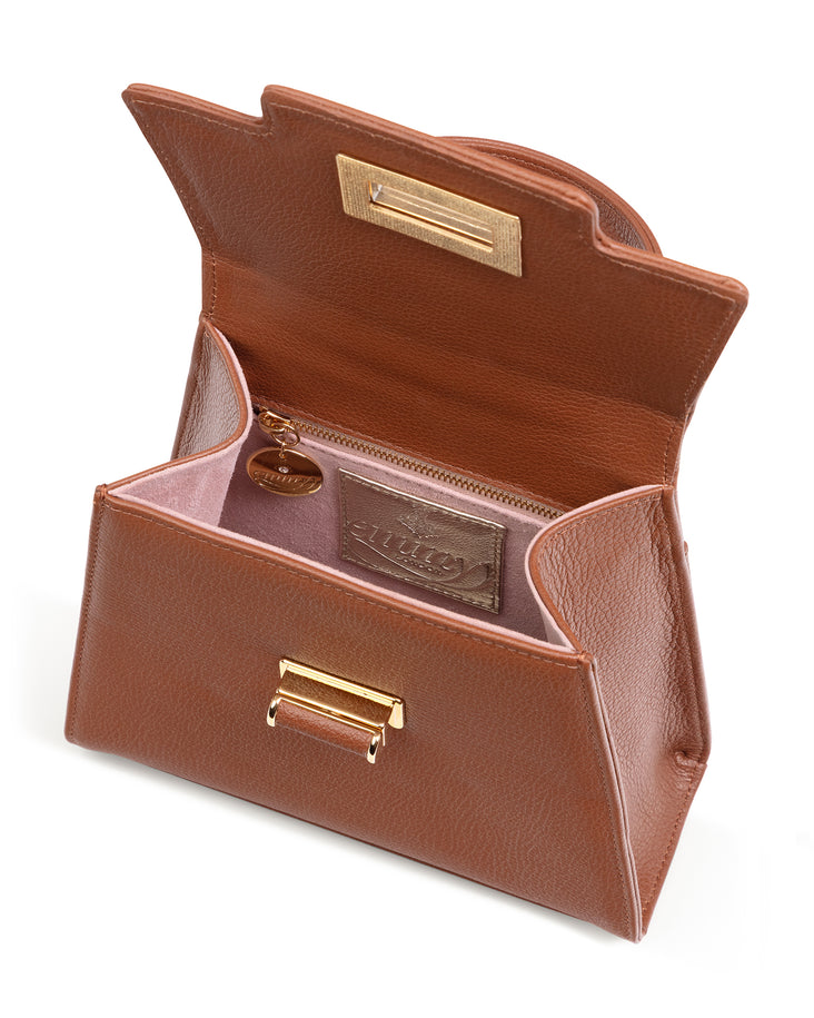 Mabel Tan Leather Bag | Emmy London