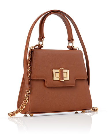 Mabel Tan Leather Bag | Emmy London