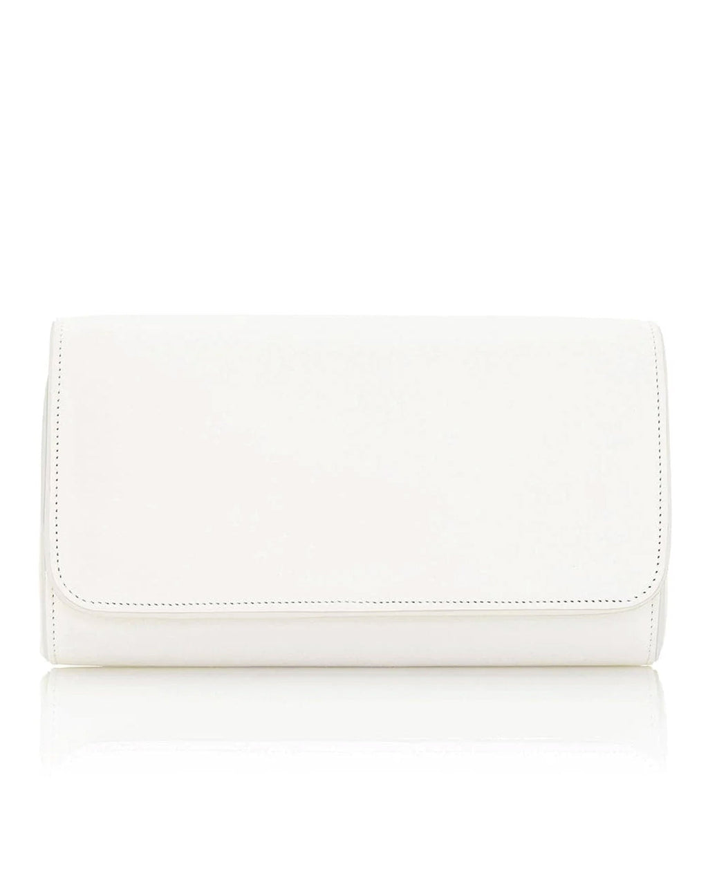 Natasha Ivory Suede Clutch Bag | Emmy London