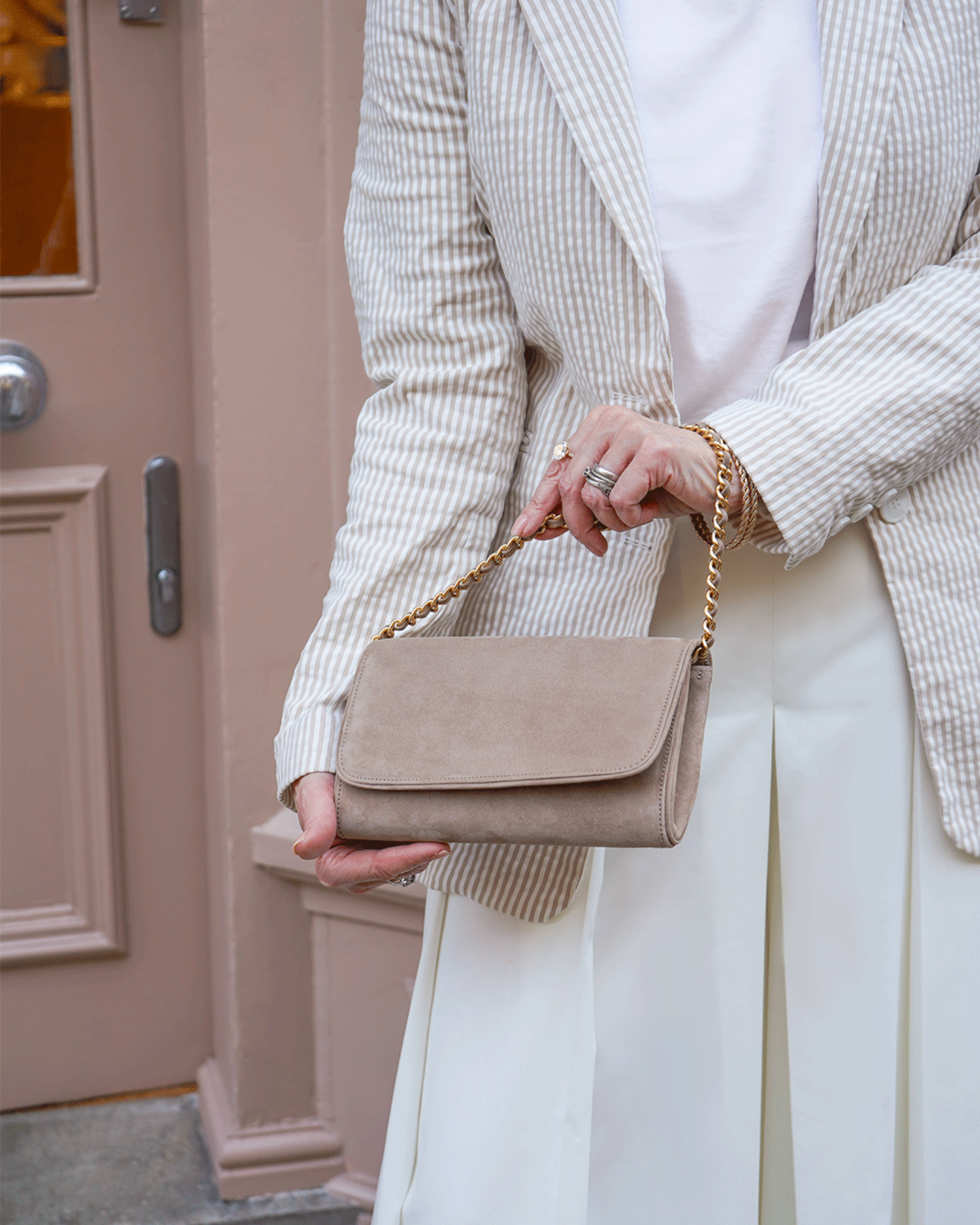 Natasha Cashmere Suede Clutch Bag | Emmy London
