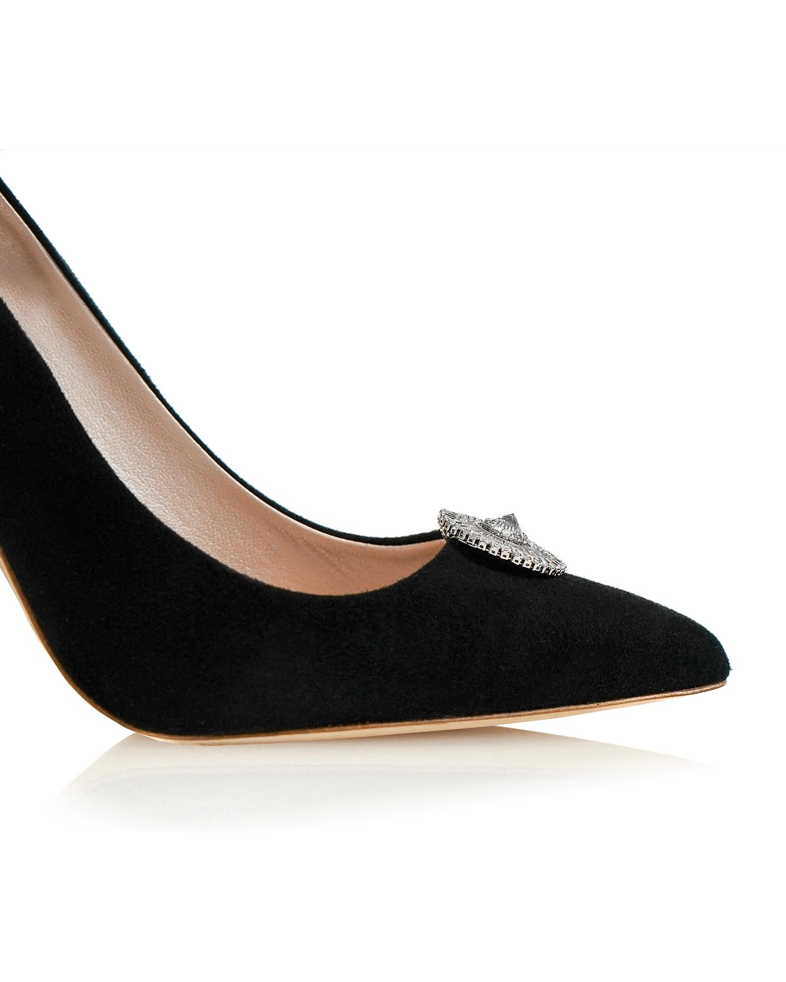 Silver Crystal Radiance Shoe Clips | Emmy London