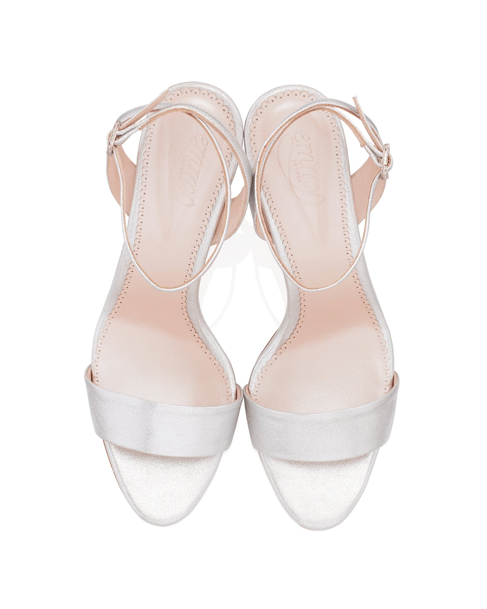 Buy Stella Silver Leather Bridal & Fashion Shoe - Emmy London
